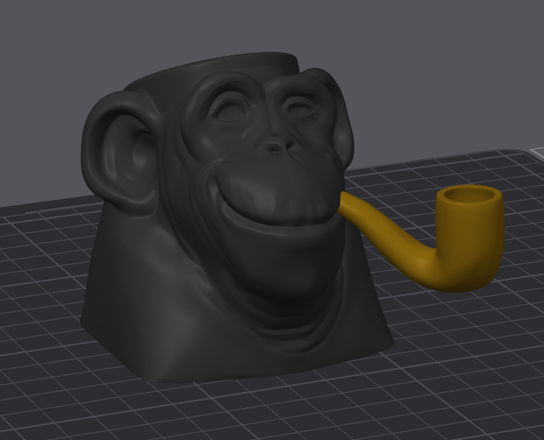 Free 3D file Smoking Chimp Pencil Holder 🚬 ・3D printable object to ...