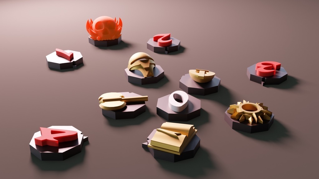 Free STL file Dungeons and Dragons D&D Battle Tokens 🎲 ・Template to ...