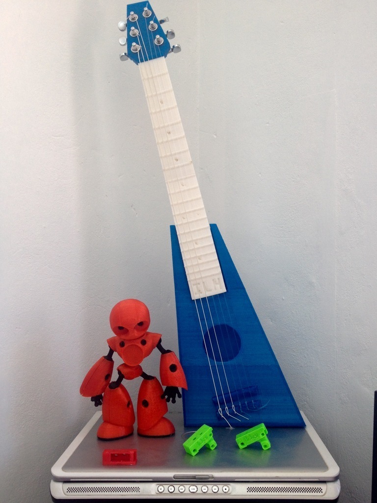 3D printing Playable Guitar - Printable Without Supports・Cults