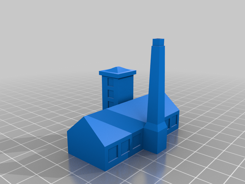 Free 3D file Factory buildings 1/600 🧑‍🏭 ・3D printable design to ...