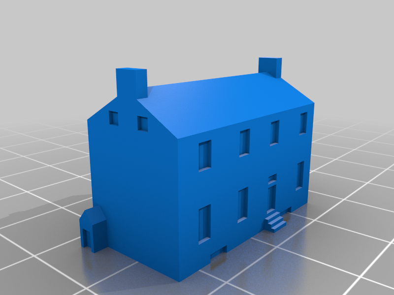 🏘️ American Civil War Buildings 1/600・Free 3D File for ・Cults