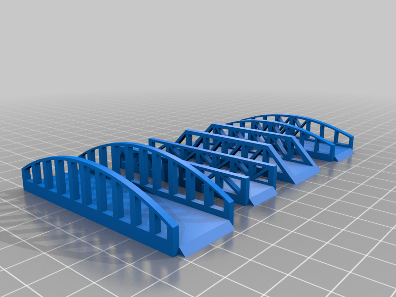 🏛️ Steel Girder Bridges 1/600・Free 3D File for ・Cults