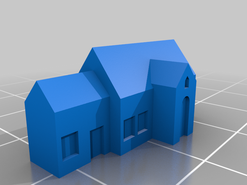 🏘️ American Civil War Buildings 1/600・Free 3D File for ・Cults