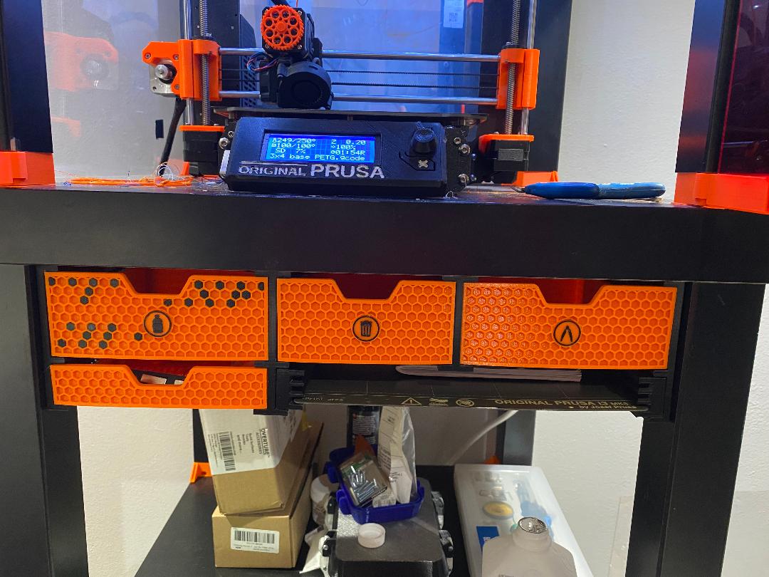 3D printer Printer Drawers For Ikea Lack Table • made with Prusa i3 ...