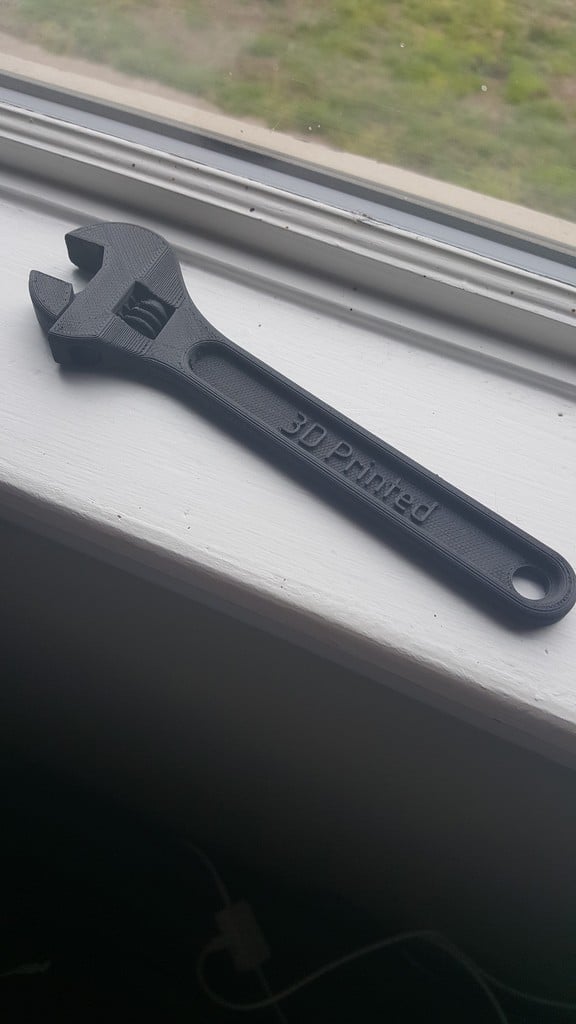 Работа Fully assembled 3D printable wrench с возможностью распечатки в ...