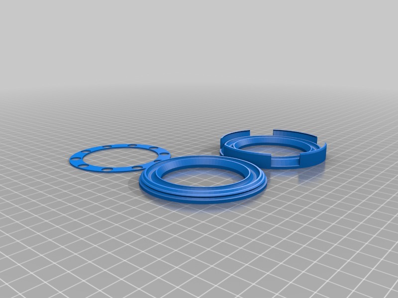 🔧 Thrust bearing Ø 80mm / 160mm, self enclosing, 6mm ball Ø・Free 3D File for ・Cults