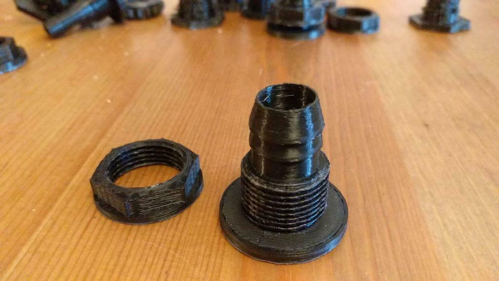 🪣 Drain fitting・Free 3D File for ・Cults