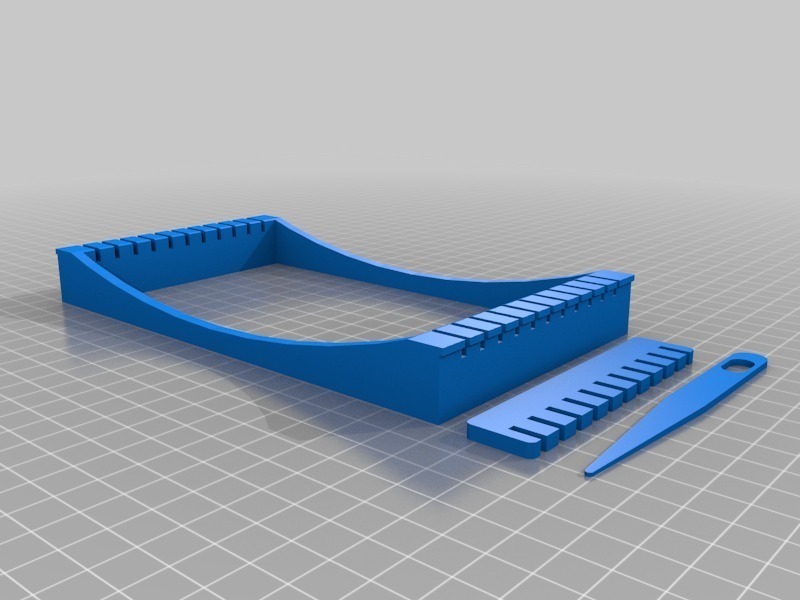 Free STL file Kids Weaving Loom 🧶 (SCAD)・3D print object to download・Cults