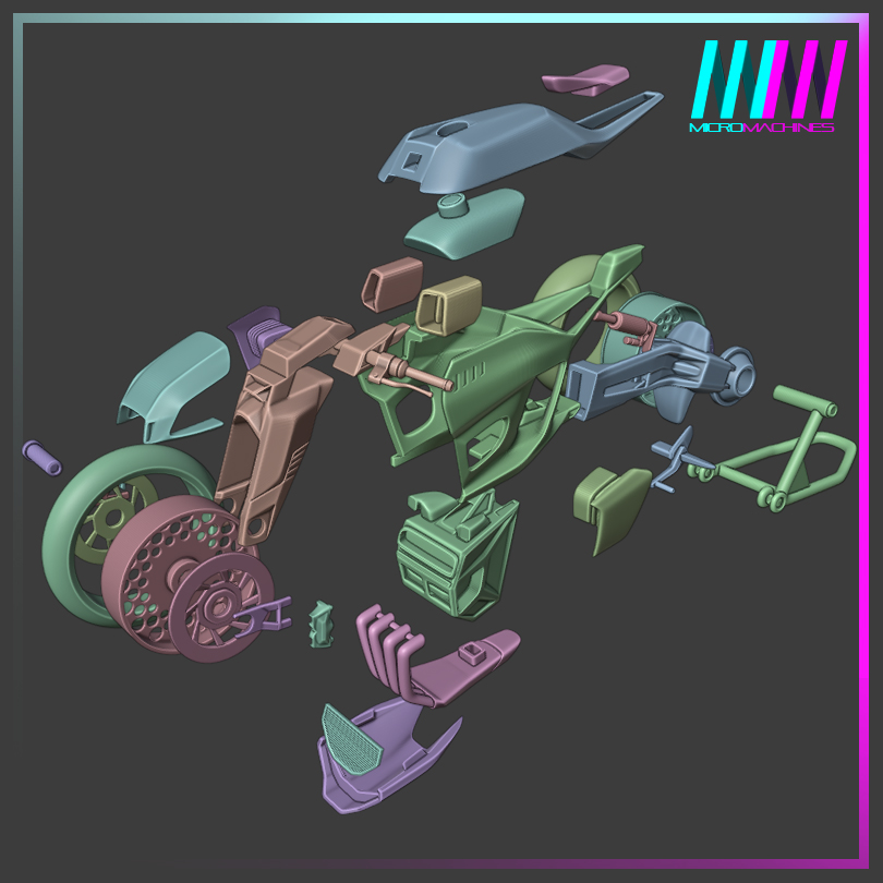 🏍️ CONCEPT MOTORCYCLE FULL MODEL KIT・ 3D File for ・Cults