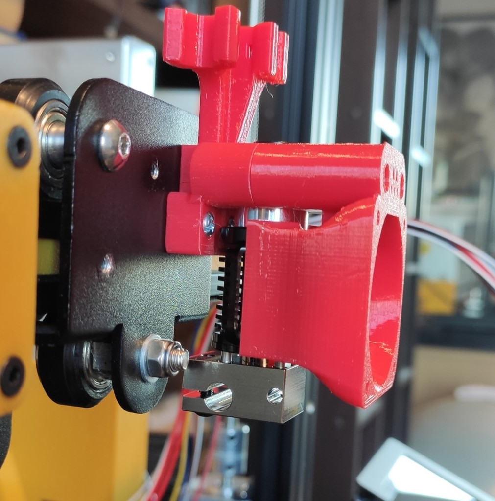 Free 3D file Compact E3D V6 / TriangleLab Dragon HotEnd Mount with 40mm ...