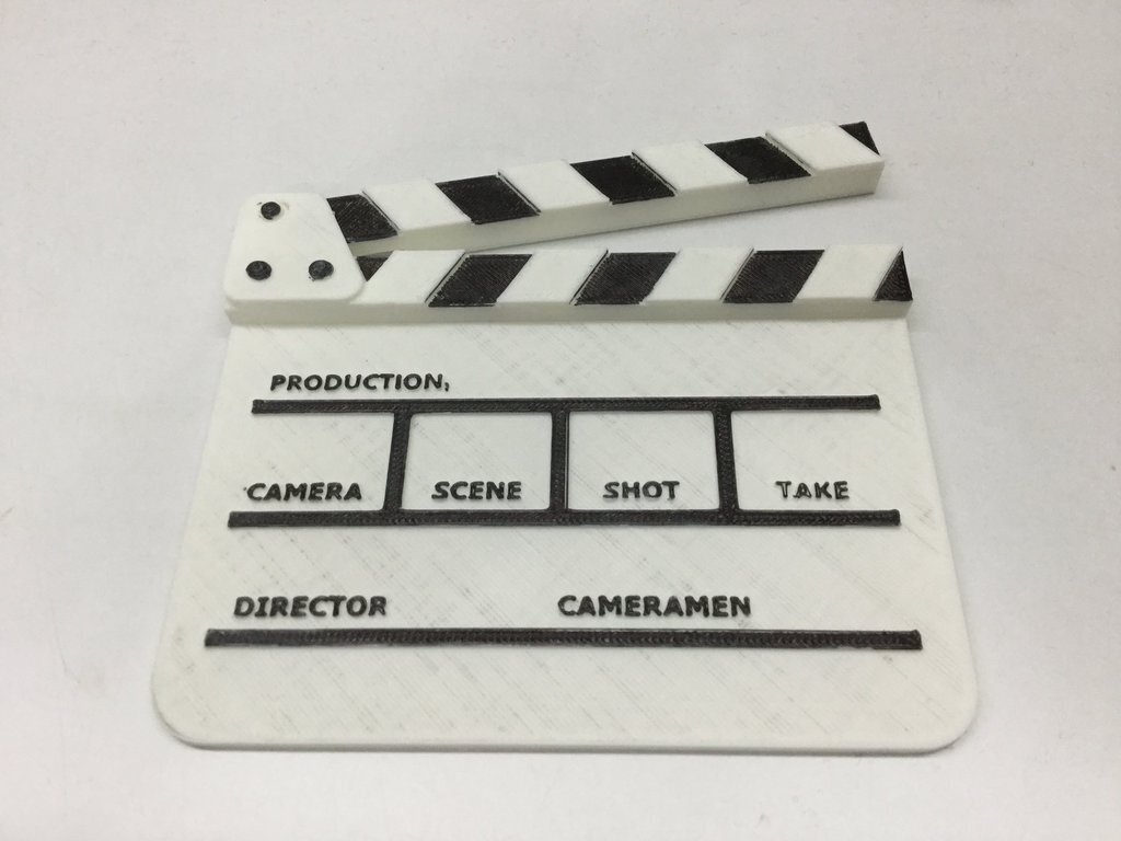 🎬 Clapper Slate・Free STL File for ・Cults