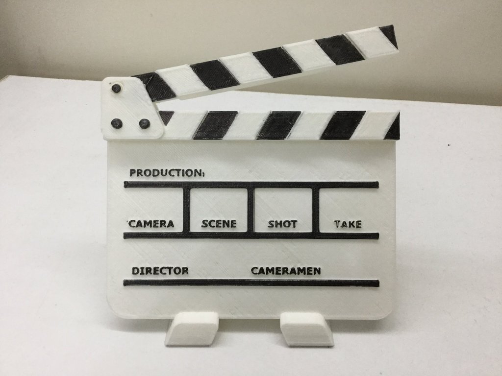 🎬 Clapper Slate・Free STL File for ・Cults