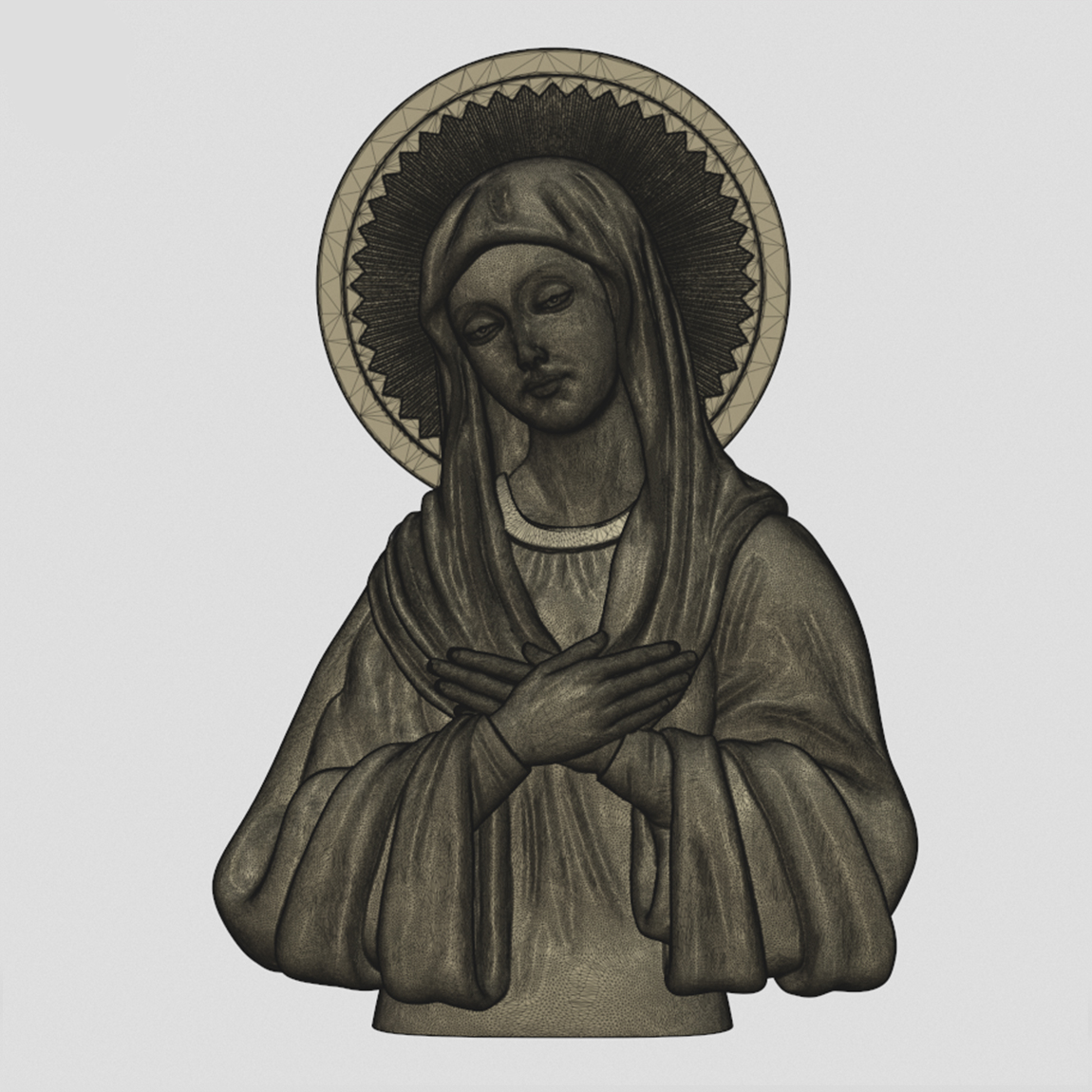 👧 Virgin Mary・ 3D File for ・Cults