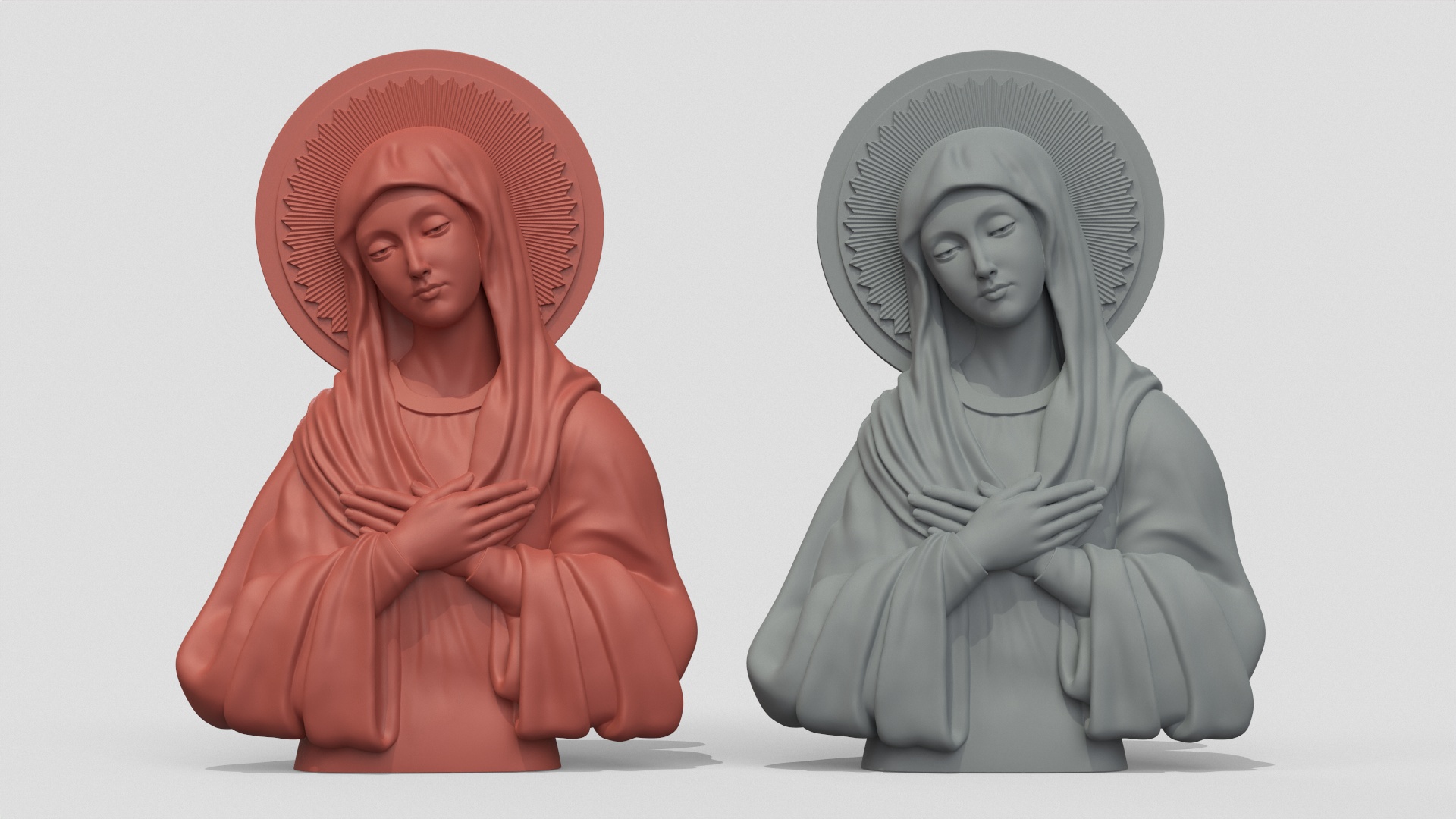 👧 Virgin Mary・ 3D File for ・Cults