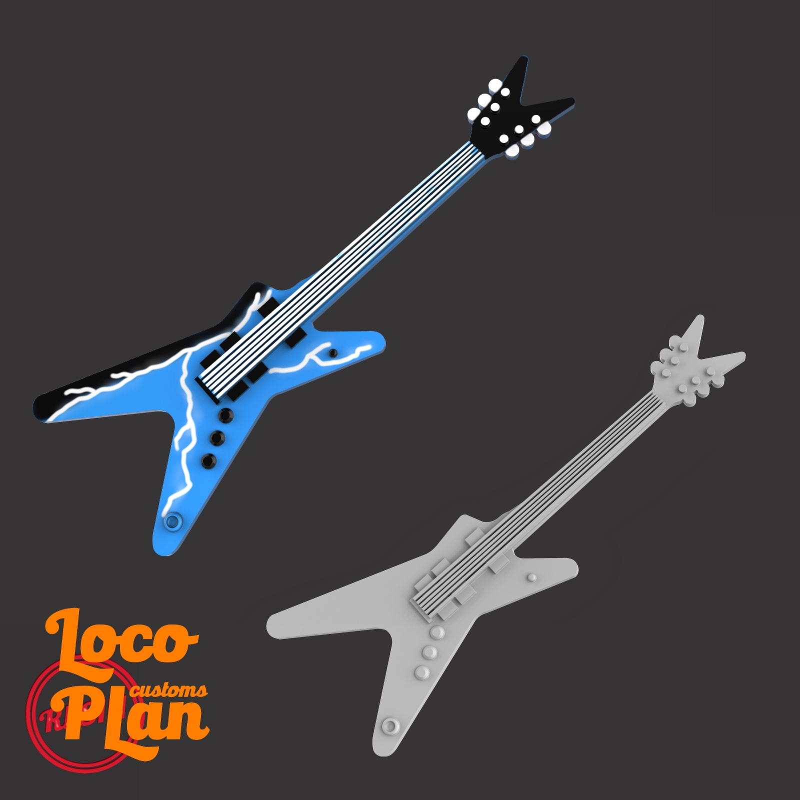 STL file Dean Dimebag Guitar Dimebag Darrell Funko Accesory 🎸 ・3D print ...