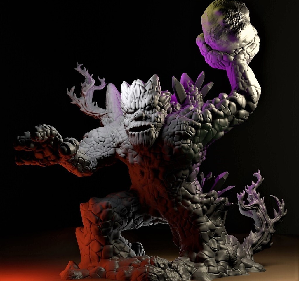 Free STL file Earth Elemental 🌍 ・3D printer model to download・Cults