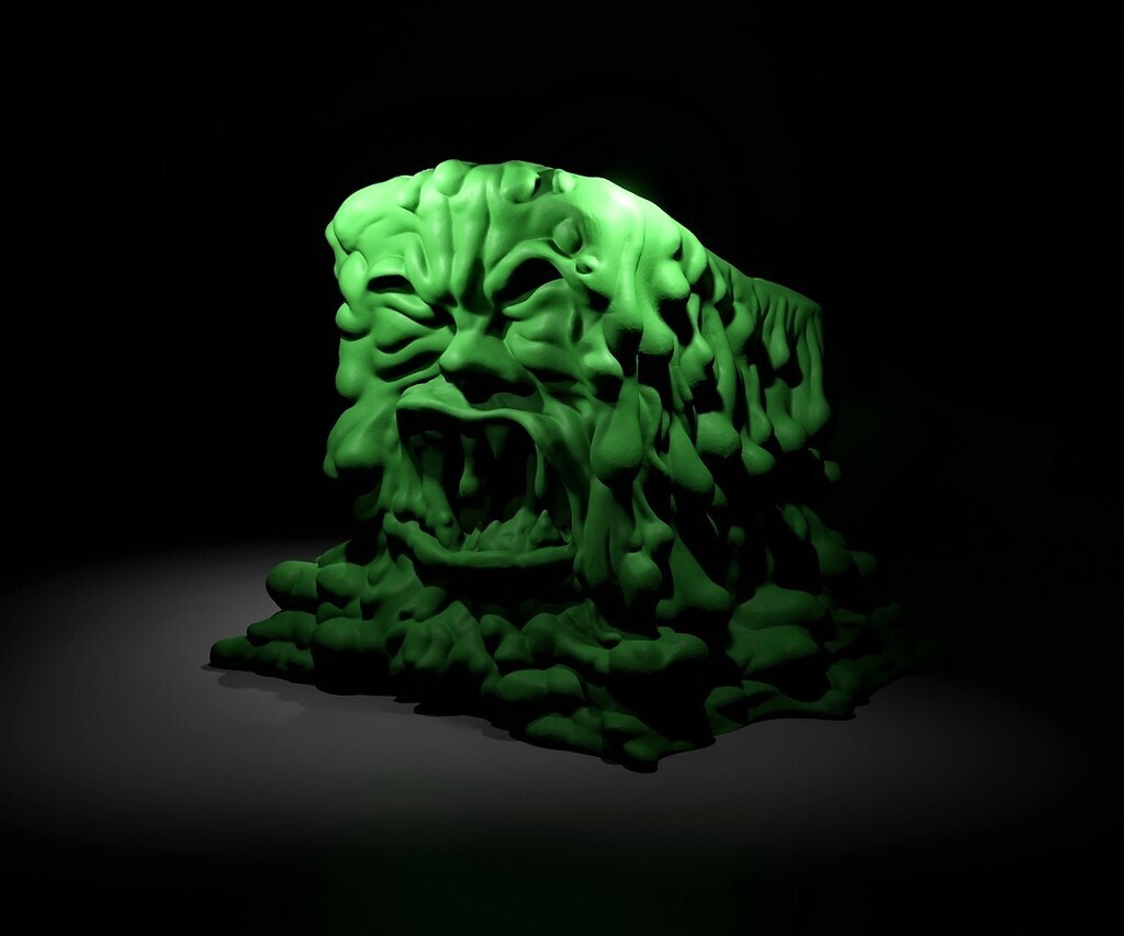 😡 Gelatinous Cube - Angry Face - Version 2・Free STL File for ・Cults