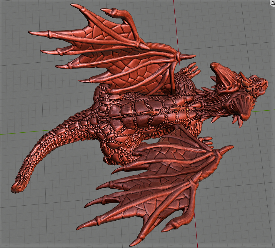 🐉 Dragon - Young Red Dragon・Free STL File for ・Cults