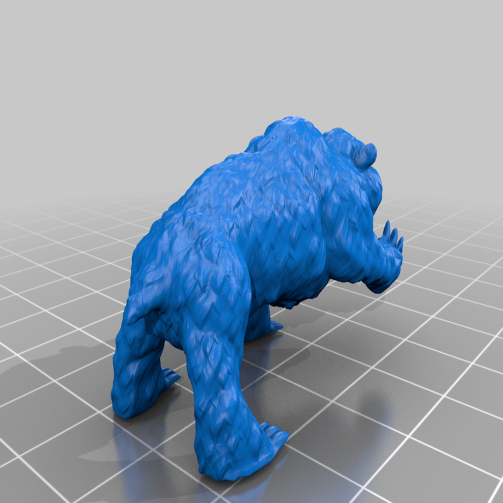 Free STL file Bear Miniature 🐻 ・Object to download and to 3D print・Cults