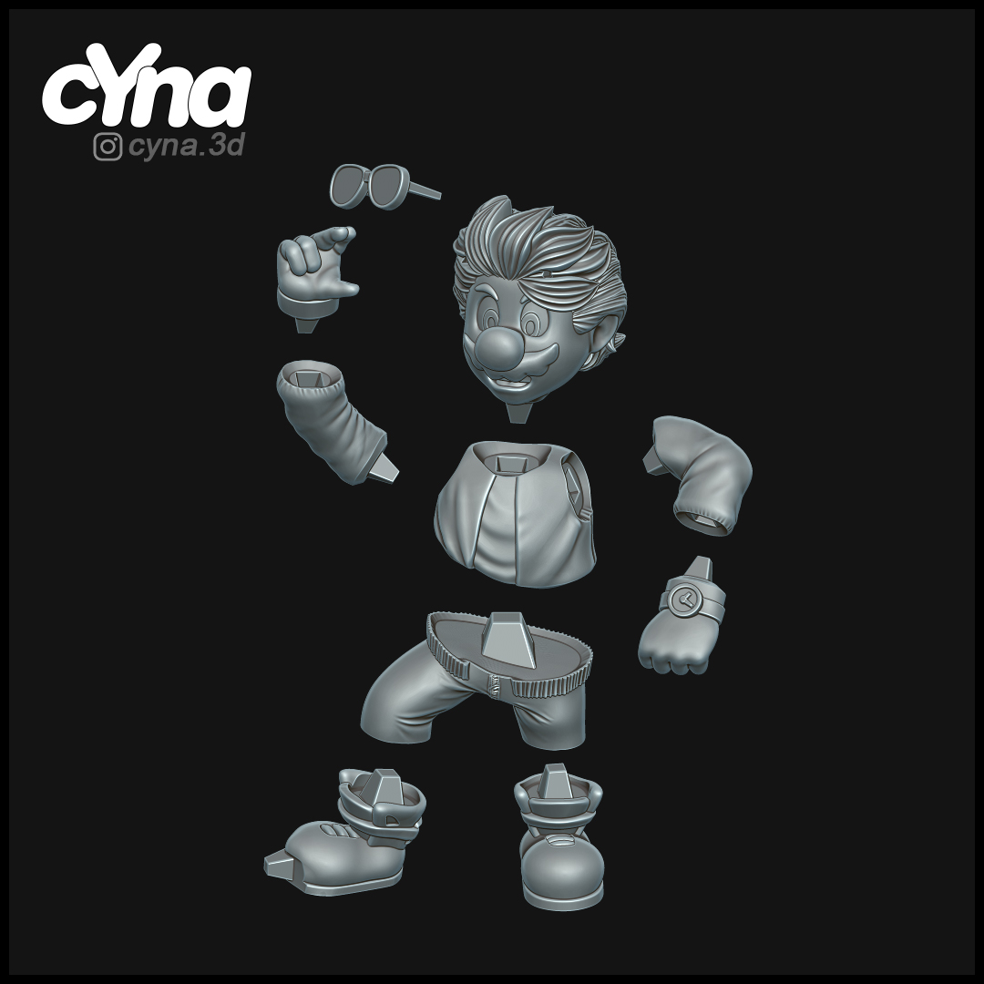 🔙 Super Mario - Regreso al Futuro・Archivo 3D para ・Cults