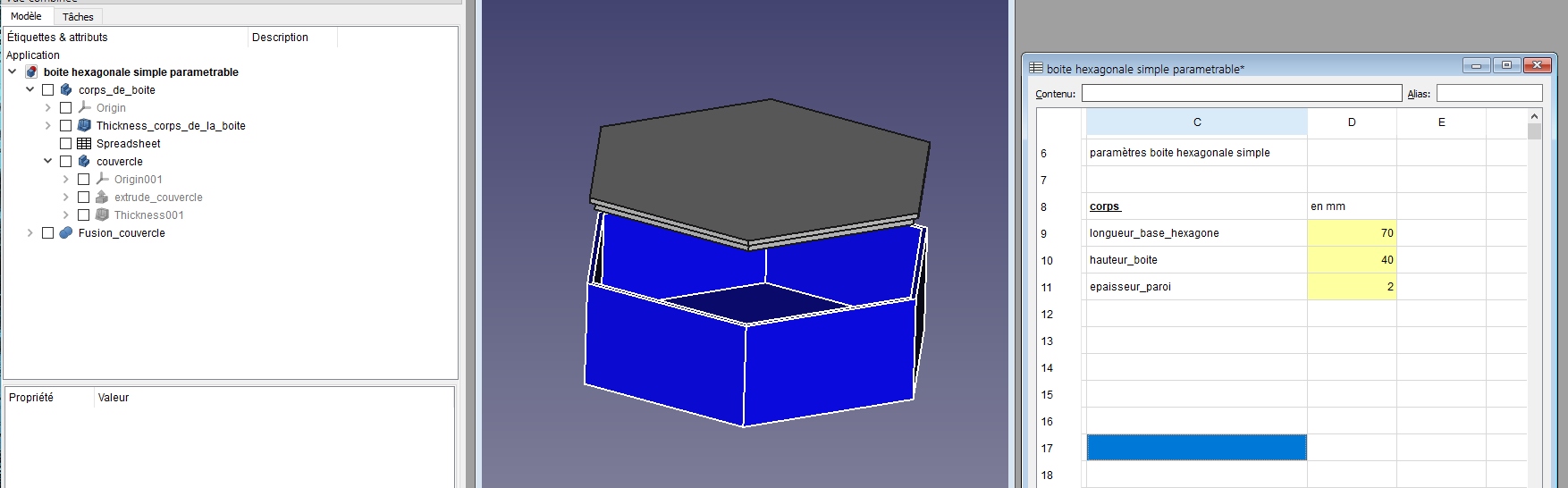 📦 simple and configurable hexagonal box - jewelry box・Free STL File for ...