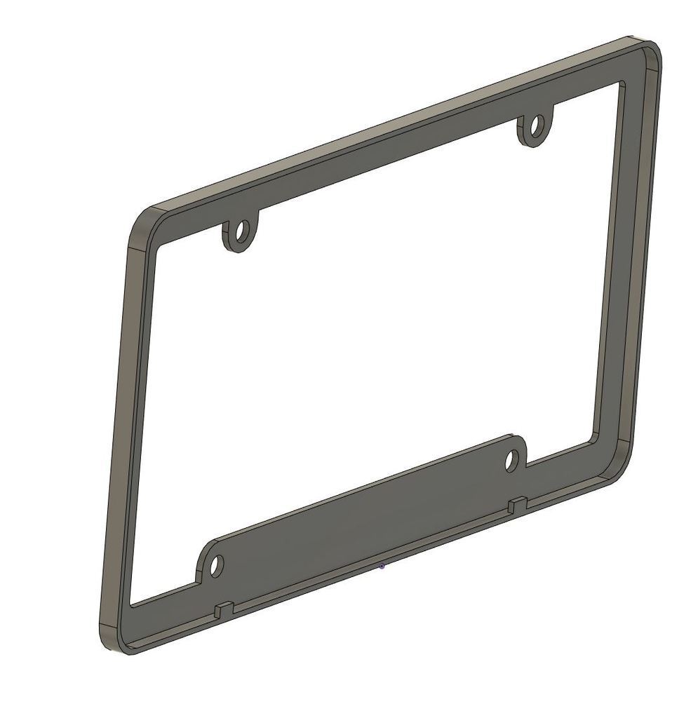🖼️ License Plate Frame・Free STL File for ・Cults