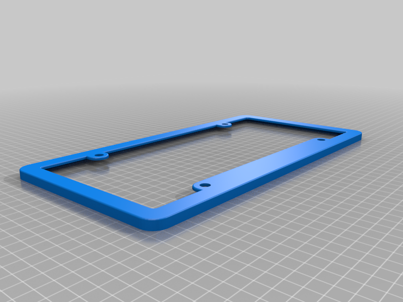 🖼️ License Plate Frame・Free STL File for ・Cults
