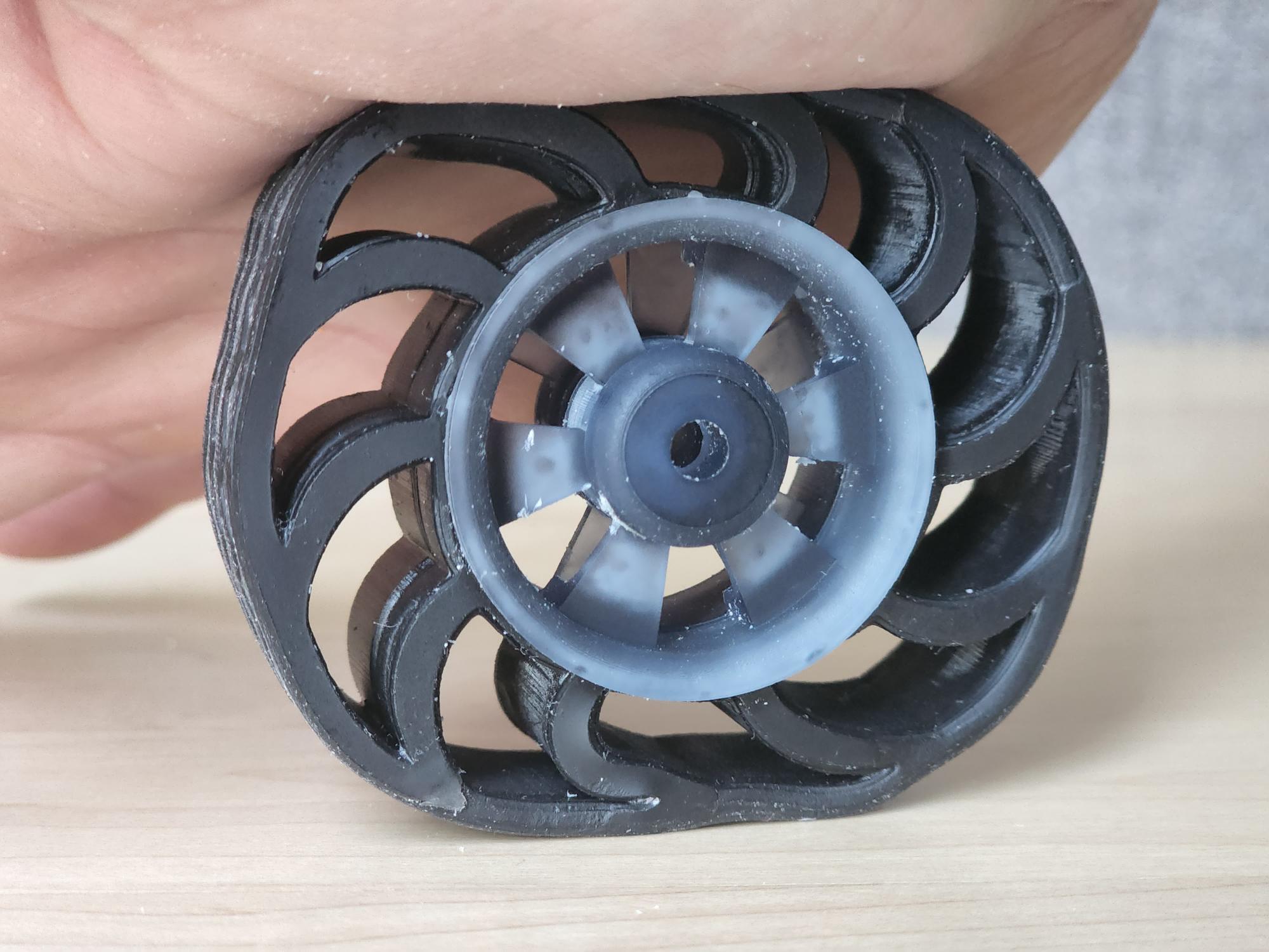 3D printing RC Plane Wheel 2.75" / 70mm , Hub + TPU Wheel・Cults