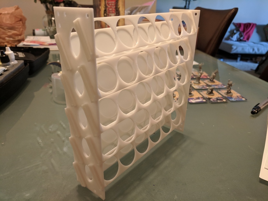 🎨 Modular Paint Rack for Miniature Paints・Free 3D File for ・Cults