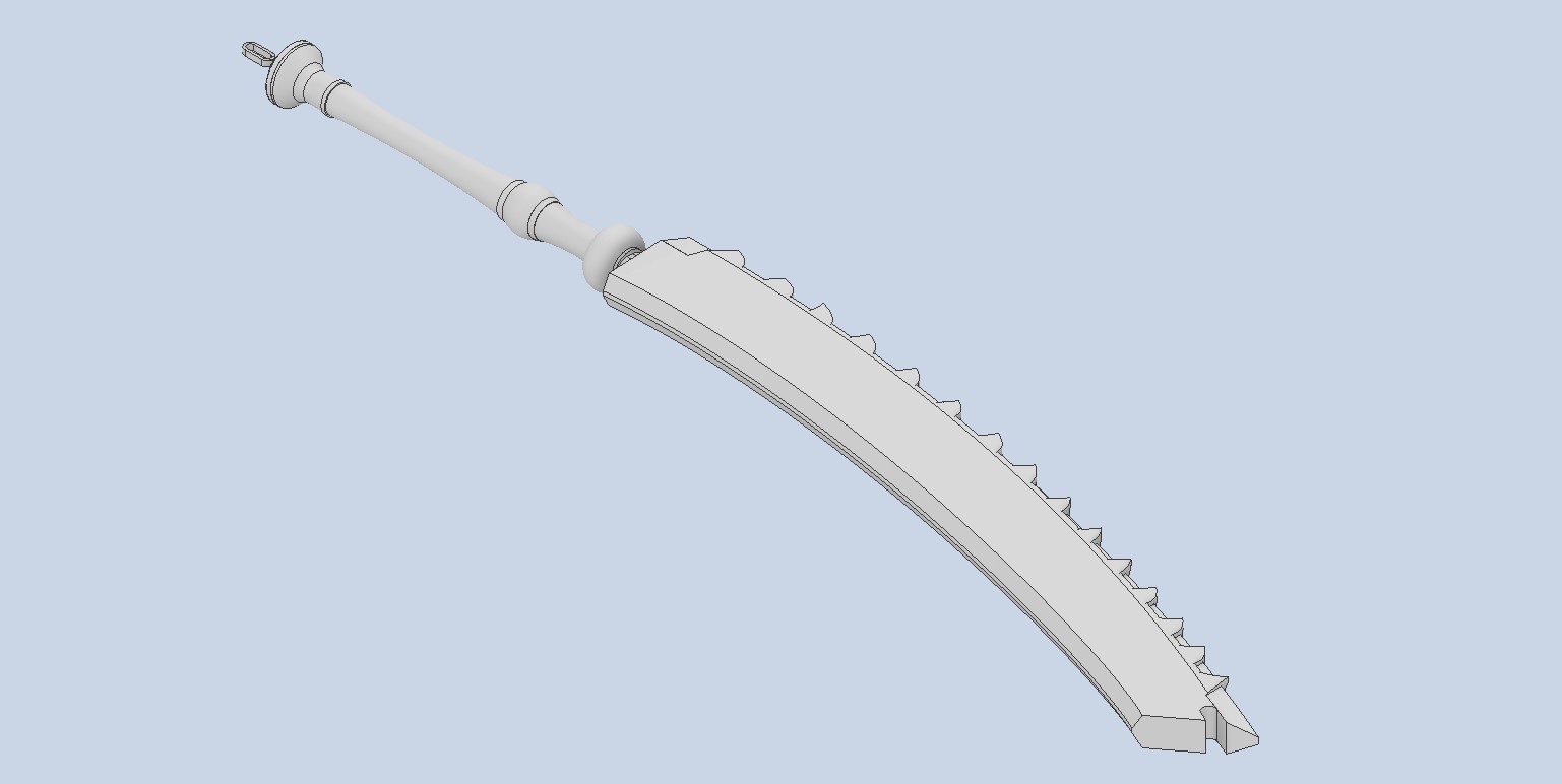 🗡️ NieR RepliCant - Kaine Sword・ STL File for ・Cults