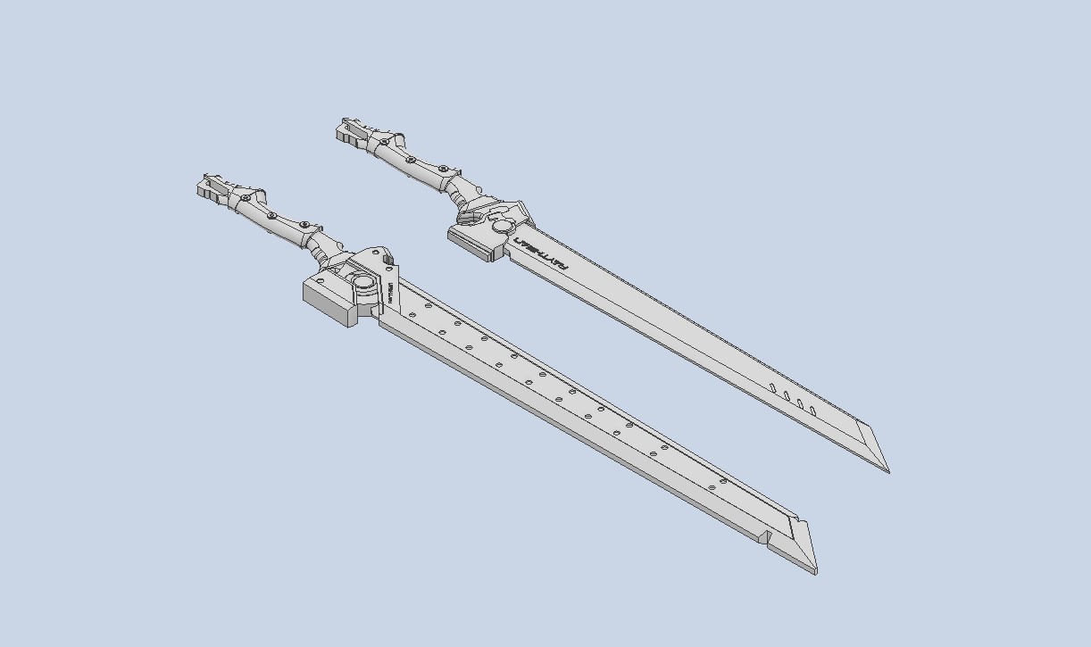 STL file Arknights - Ch'en Sword 🗡️ ・3D printer design to download・Cults