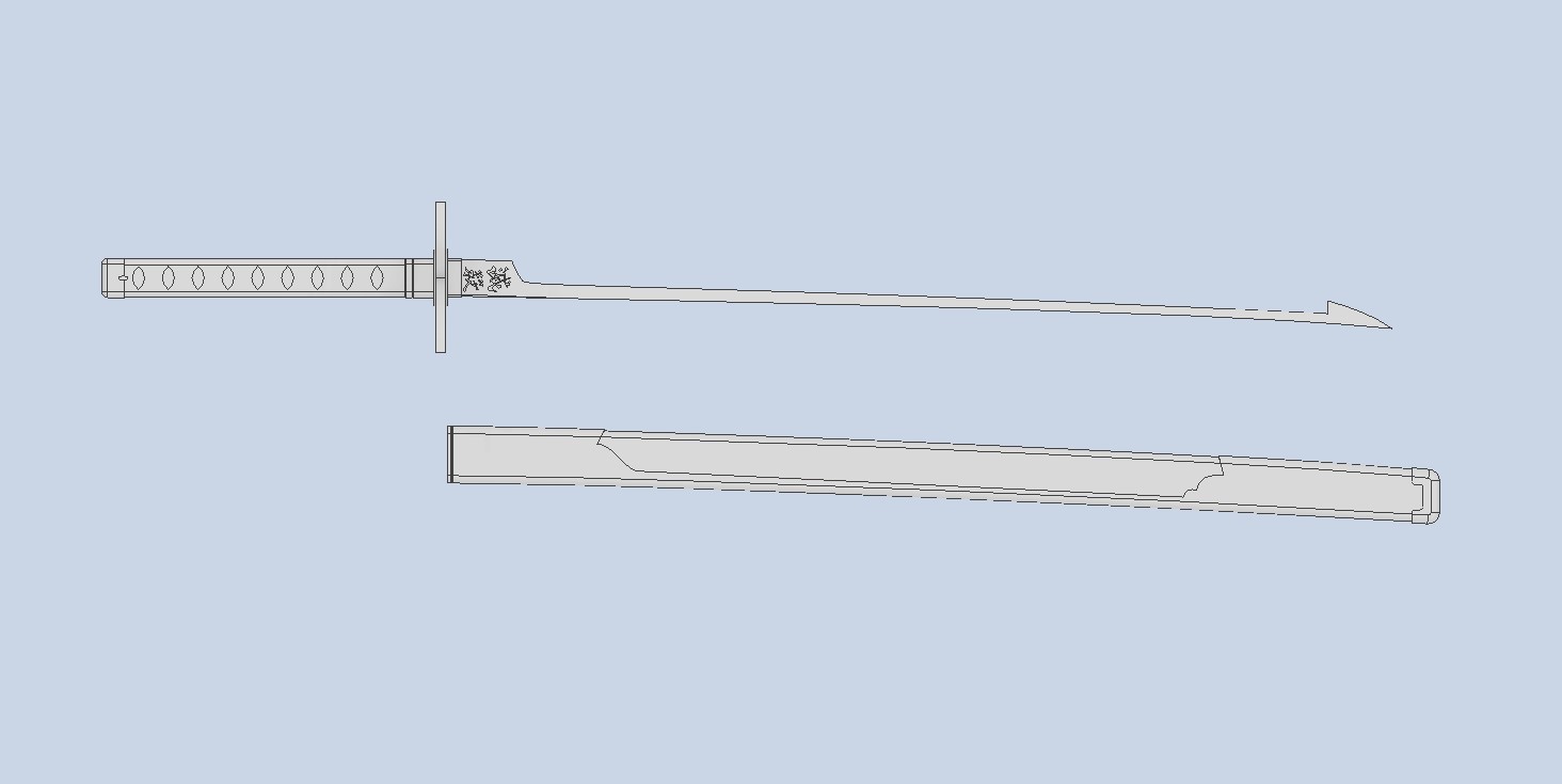 Файл STL Demon Slayer - Shinobu Kocho Nichirin Sword 🗡️・Модель для ...