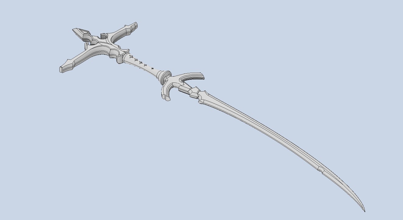 STL file Arknights - Surtr Sword 🗡️ ・3D printer model to download・Cults