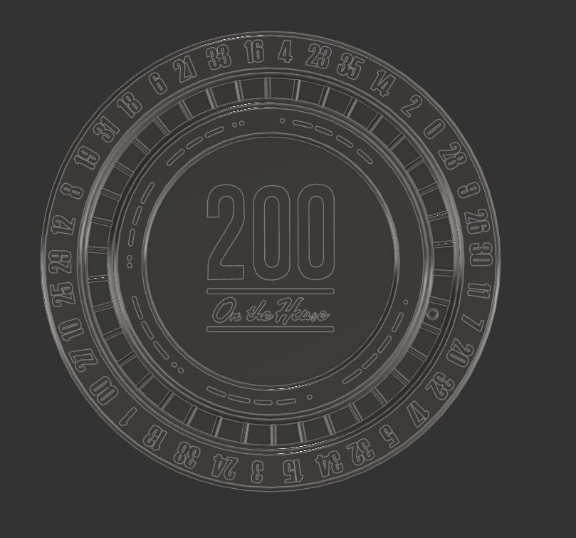 🆕 the Platinum Chip from fallout New Vegas・ STL File for ・Cults