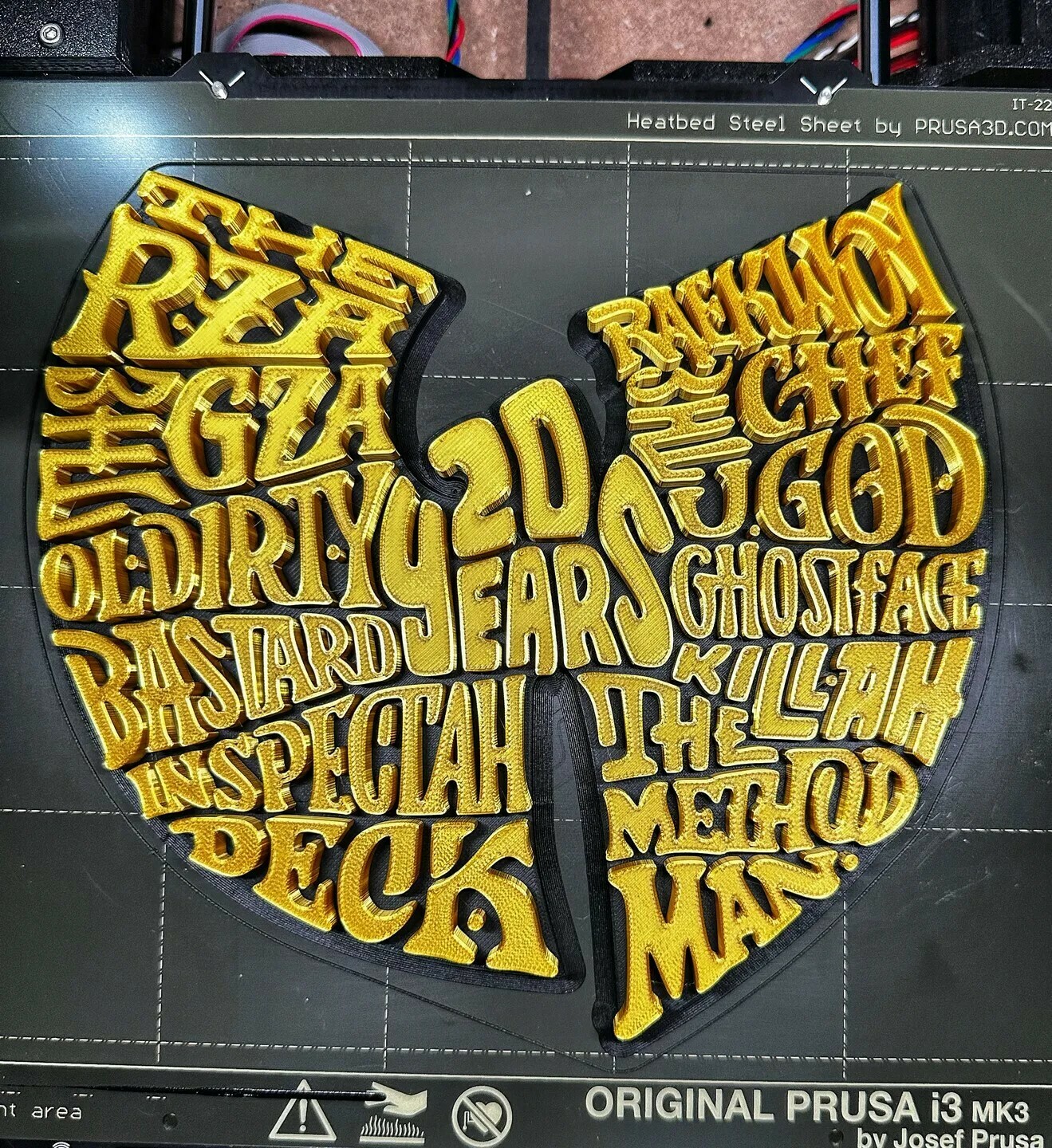 🎨 20 Years Wu Tang Logo・Free 3D File for ・Cults