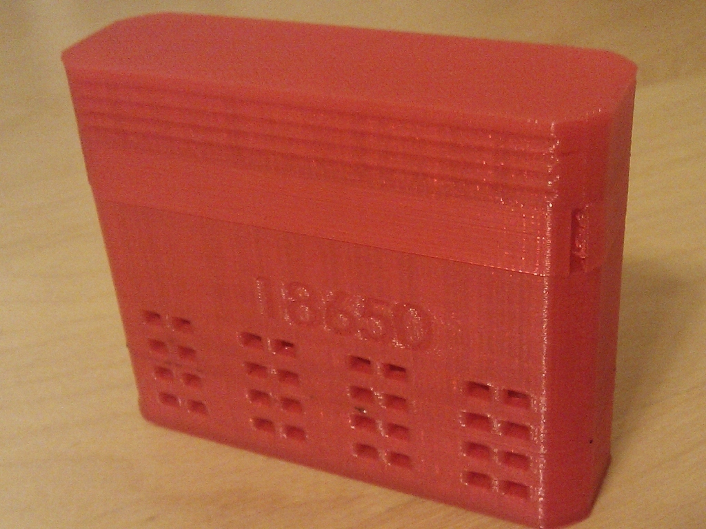 🔋 Battery case for 18650 and 18500 cells・Free 3D File for ・Cults