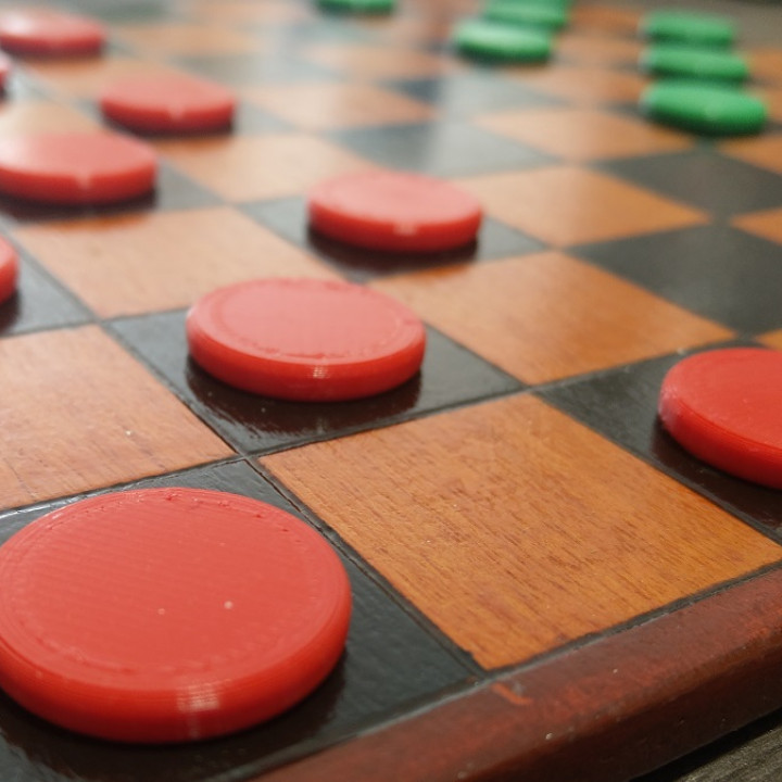 Arquivo grátis 3D Juego de damas 🎲 ・ideia de impressão 3D para download ...