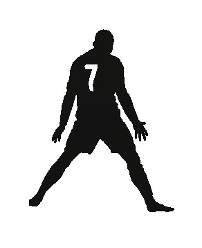 STL 文件 Cristiano Ronaldo - CR7 silhouette 👤 ・可下载 3D 打印模型・Cults