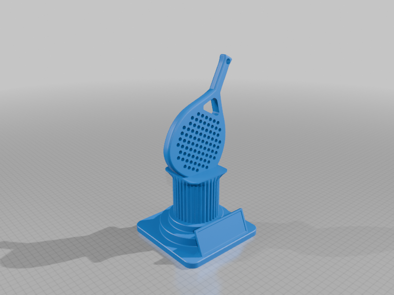 🏆 Padel Trophy with blank nameplate・Free 3D File for ・Cults