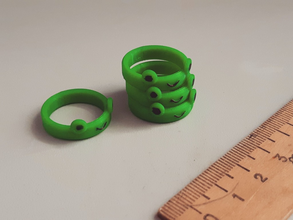 🐸 Frog ring.・Free STL File for 3D printing・Cults