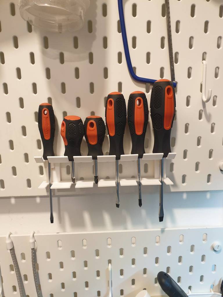 Free 3D file Screwdriver shelf for IKEA SKADIS 🪛 ・3D print design to ...