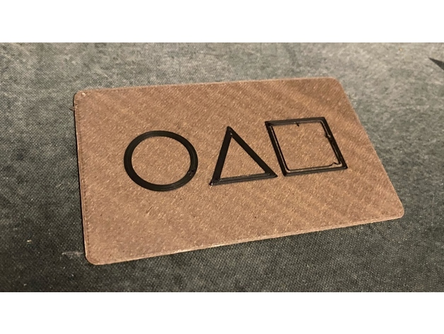 STL file squid game card 🦑 ・3D printable model to download・Cults