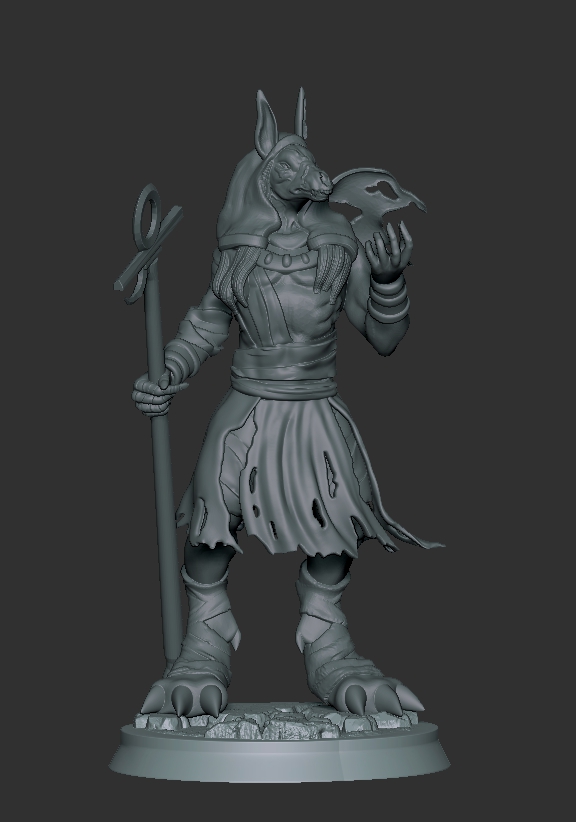 3D file ANUBIS - MINIATURA - MITOLOGIA - modelo 3D modelo de impressão ...
