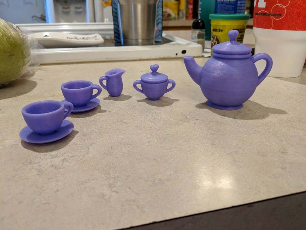 3D printing Makies Tea Set・Cults