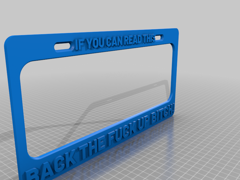 🚗 Plate Cover・Free 3D File for ・Cults
