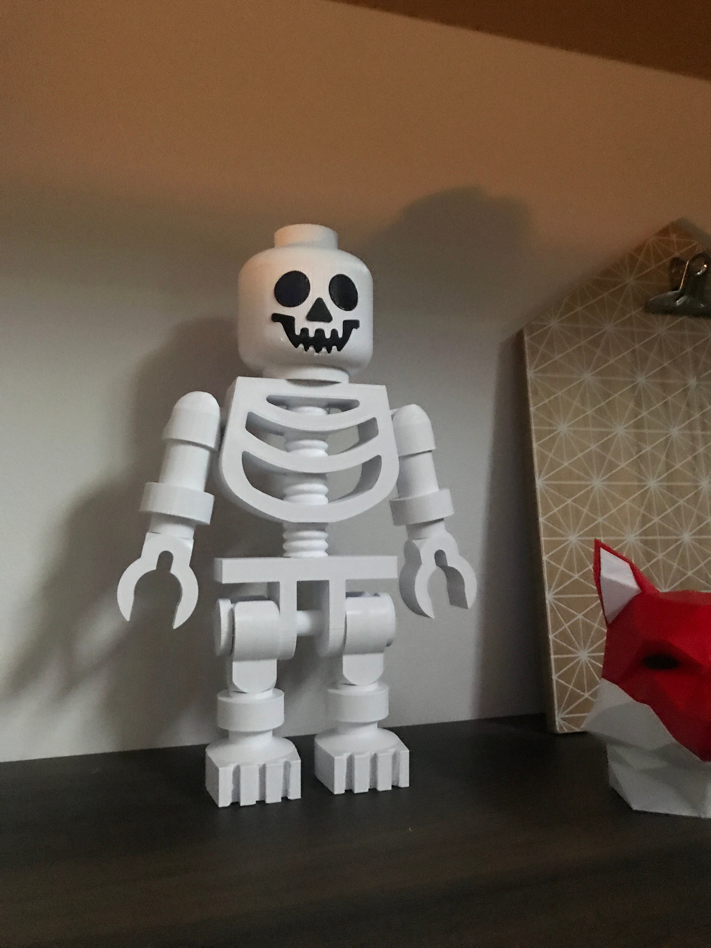 3D print Giant Lego Skeleton (Face & Arm Improvements)・Cults