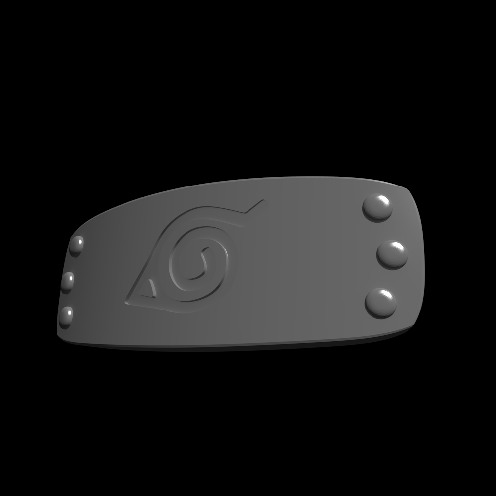 OBJ file naruto bandana 👾 ・Template to download and 3D print・Cults