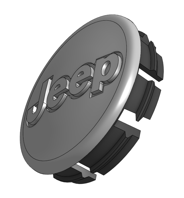 🛞 Jeep center wheel cap・ STL File for ・Cults