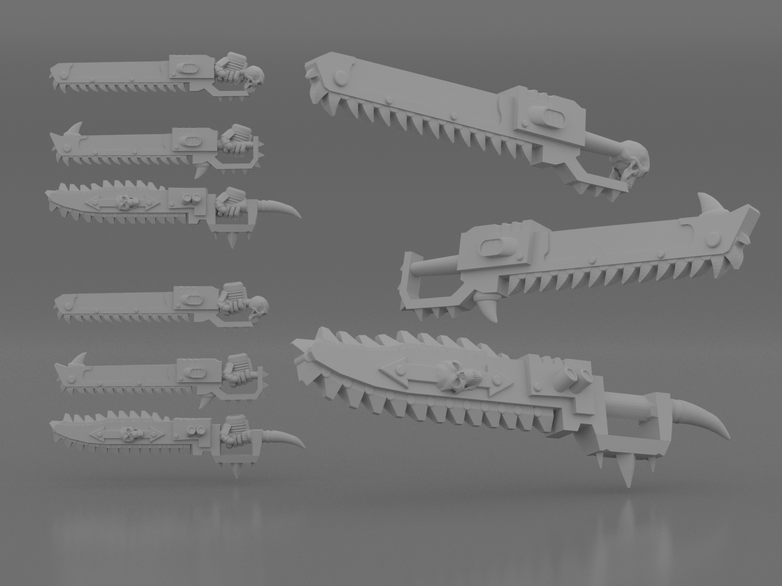 🪚 saw swords for chaotic space sailors・Free STL File for ・Cults