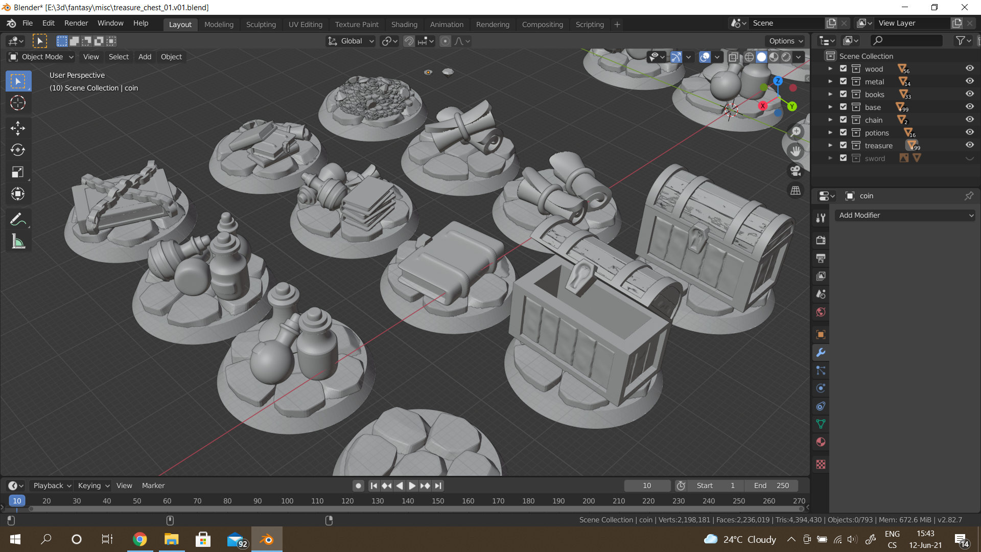 🎲 frostgrave treasure token・ STL File for ・Cults